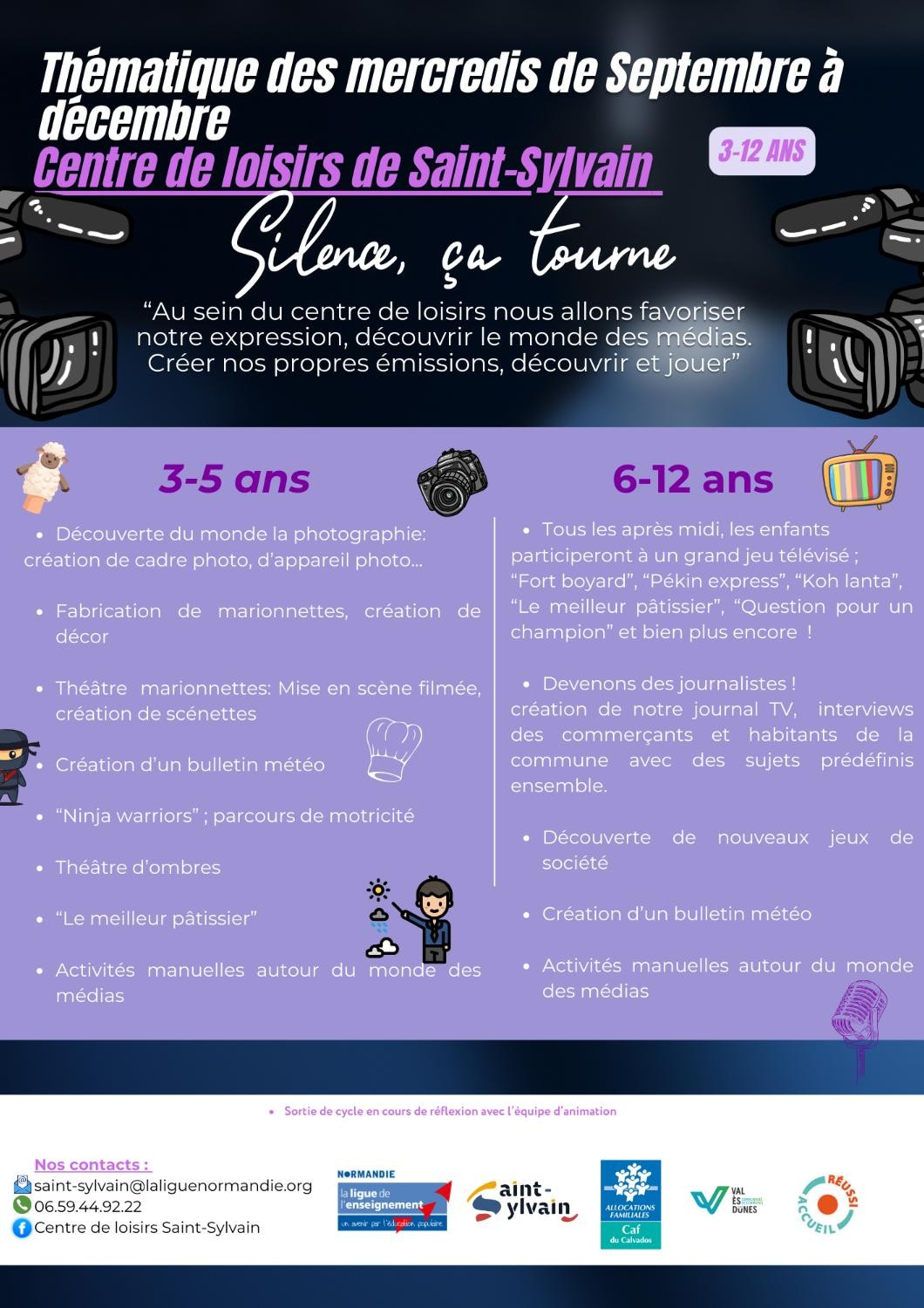 CENTRE DE LOISIRS – PROGRAMME DES MERCREDIS DE SEPTEMBRE A DECEMBRE 2025 ! – Site officiel de la ...